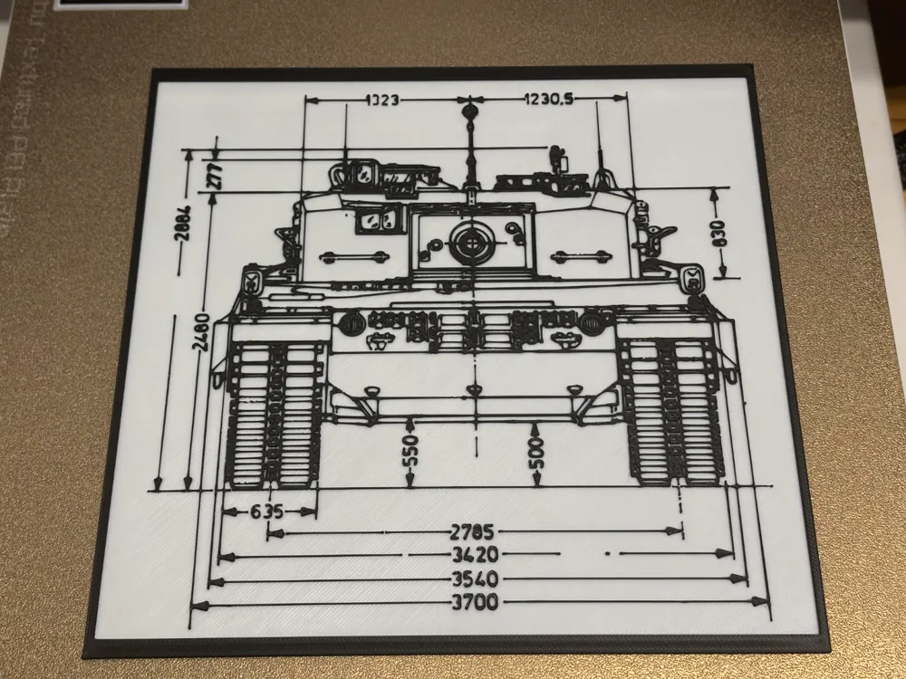Leopard 2 Main Battle Tank - Blueprint by PaperPlaneLab MakerWorld ...
