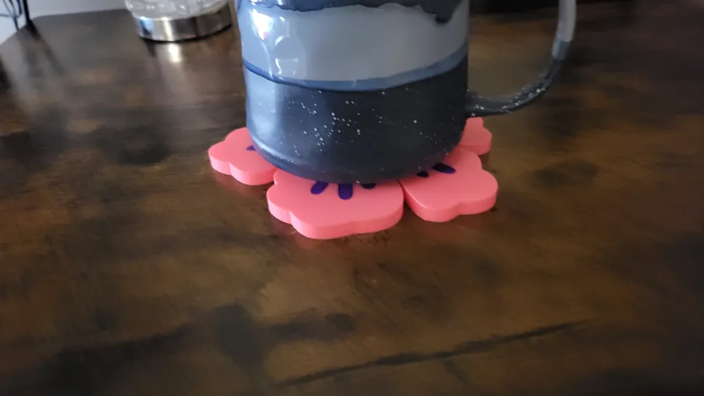 Posavasos con Flor - Modelo de impresión 3D gratuito - MakerWorld