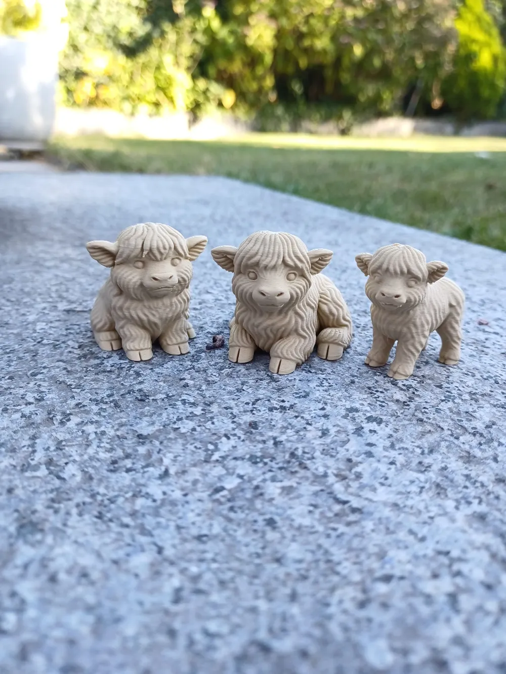 Wee Highland Cows — Mini Trio. - Free 3D Print Model - MakerWorld