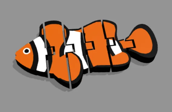 Flexi Clown fish toy - Free 3D Print Model - MakerWorld