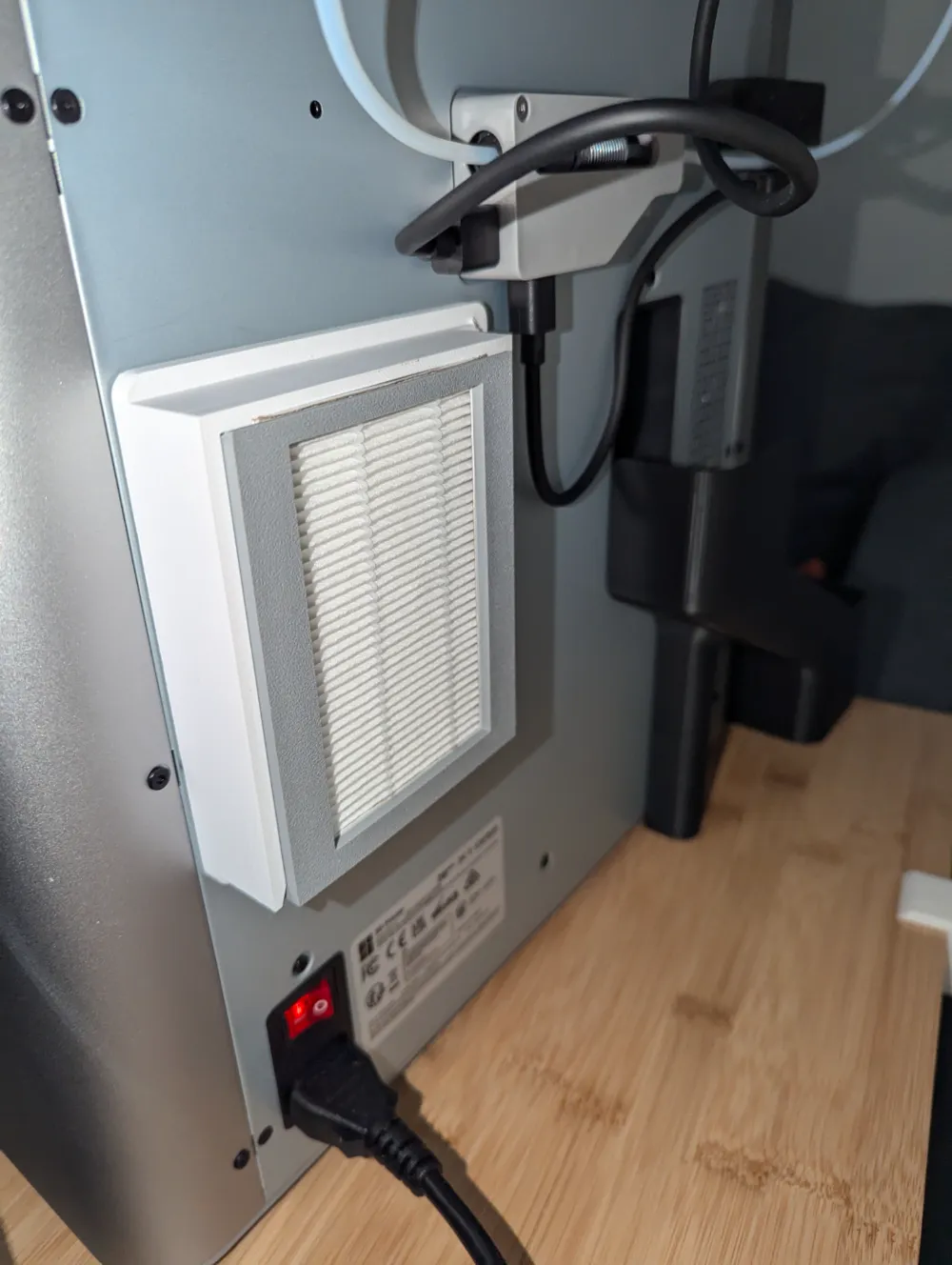 Air-Tight HEPA Filter Holder for X1C and P1S by aop - MakerWorld