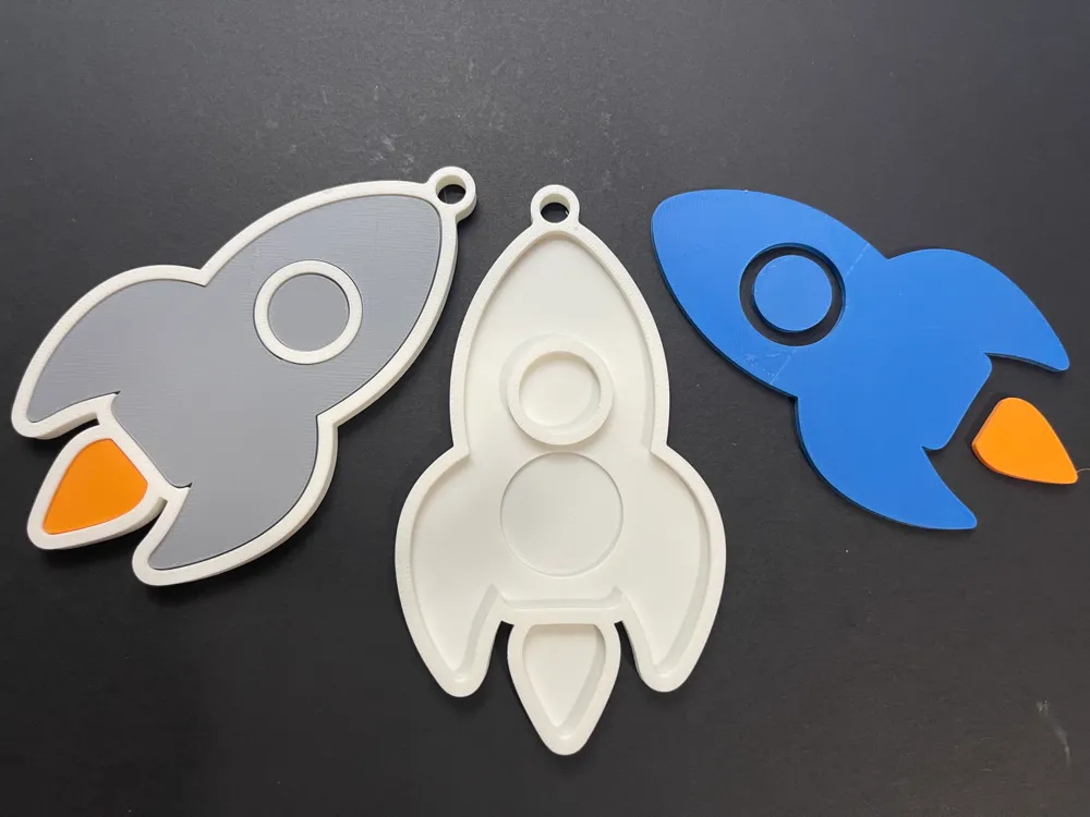 Little Rocket Key Tag / NFC Tag by Evan_muhahaMakerWorld: Download Free ...