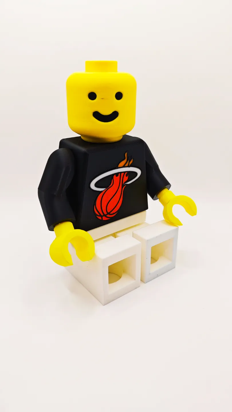 NBA Brick Man - Miami Heat (500%) by P78MakerWorld: Download Free 3D Models
