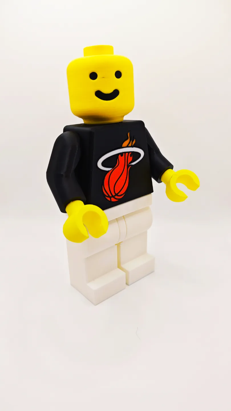 NBA Brick Man - Miami Heat (500%) by P78MakerWorld: Download Free 3D Models