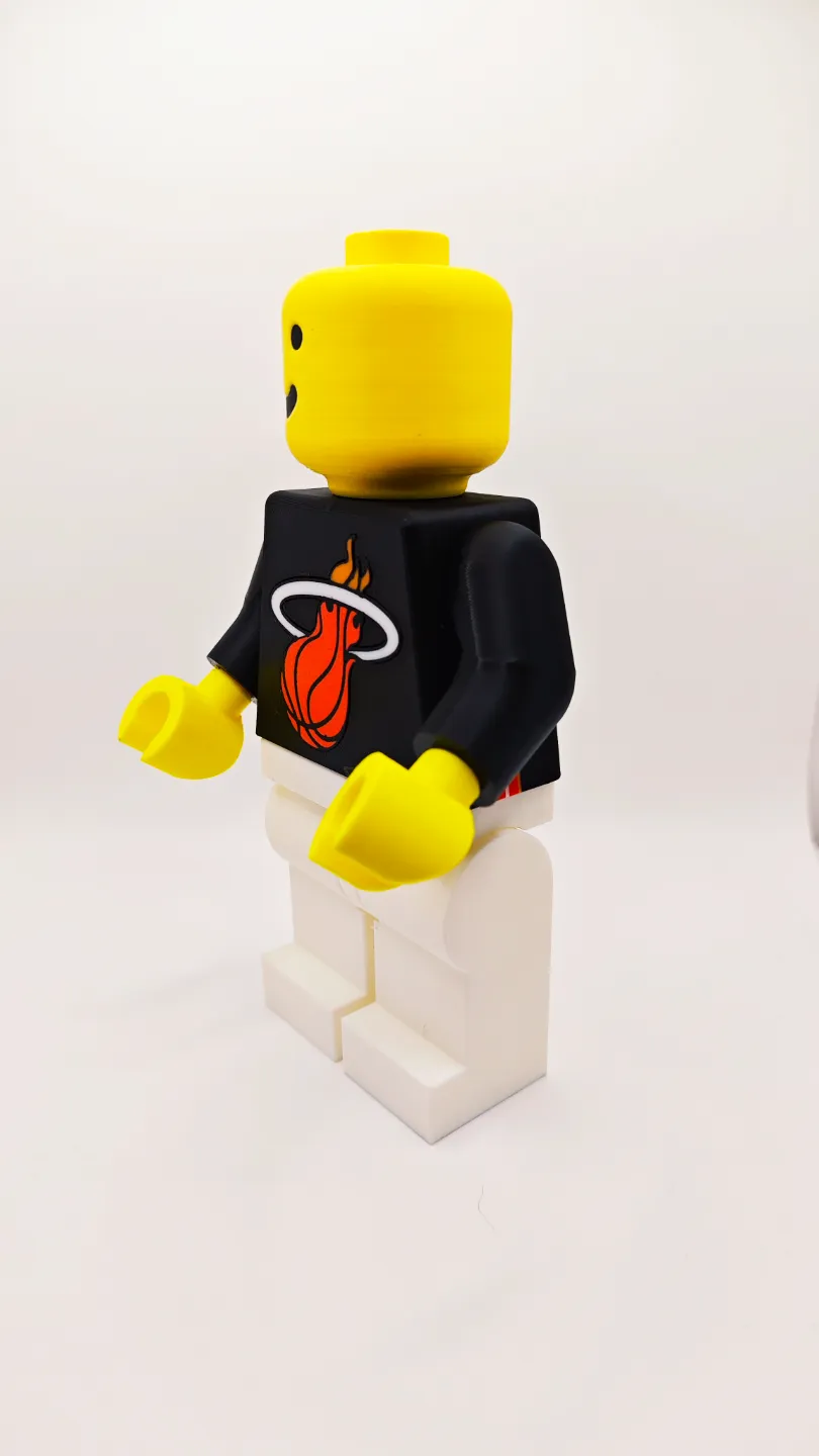 NBA Brick Man - Miami Heat (500%) by P78MakerWorld: Download Free 3D Models