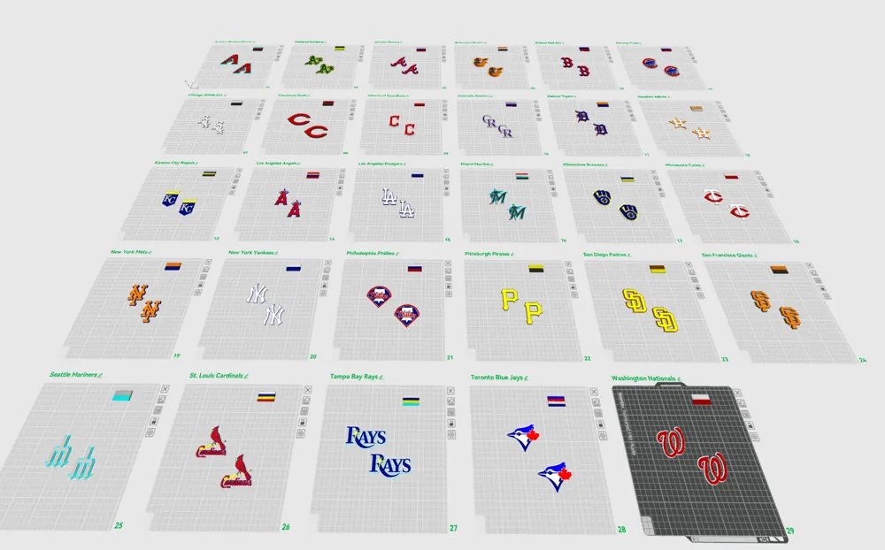 MLB Logo Pack by K3DPrint MakerWorld: Download Free 3D Models