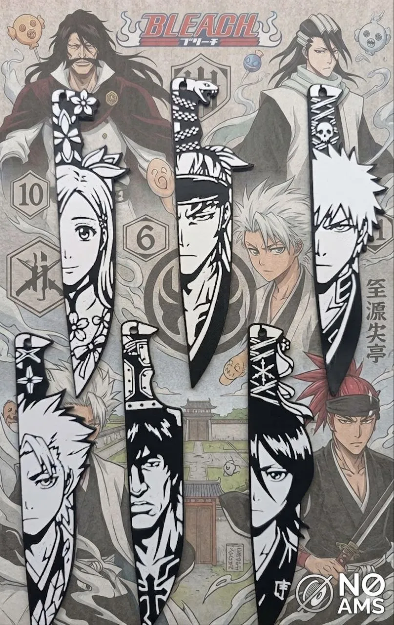 BLEACH: Manga-Cut design series - Free 3D Print Model - MakerWorld