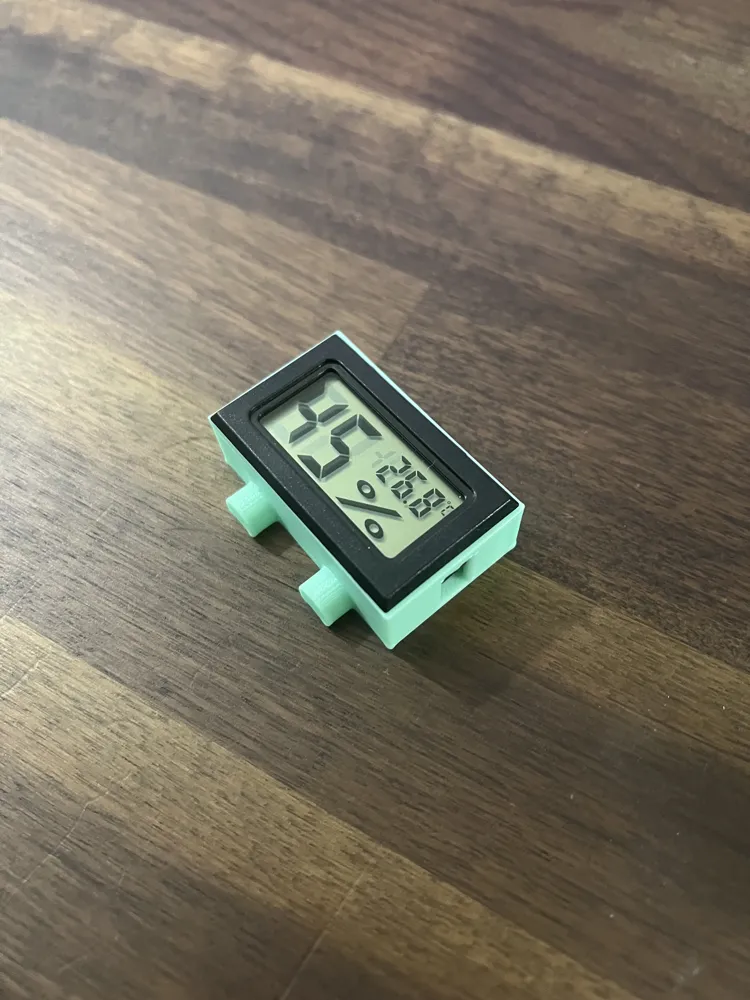 Rectangular Digital Thermometer/Hygrometer Mount - Free 3D Print Model ...