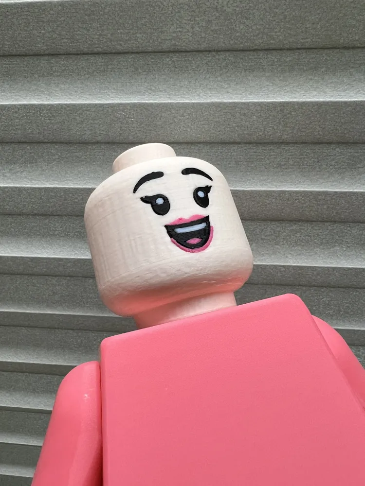 Big Brick * Female Teen Face with Smile by WhatChelleIMake MakerWorld ...