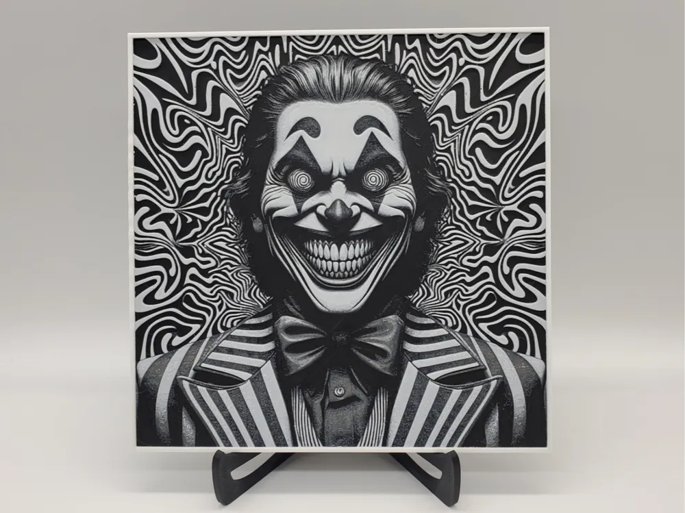 Psychedelic Joker Visual Illusion - Free 3D Print Model - MakerWorld