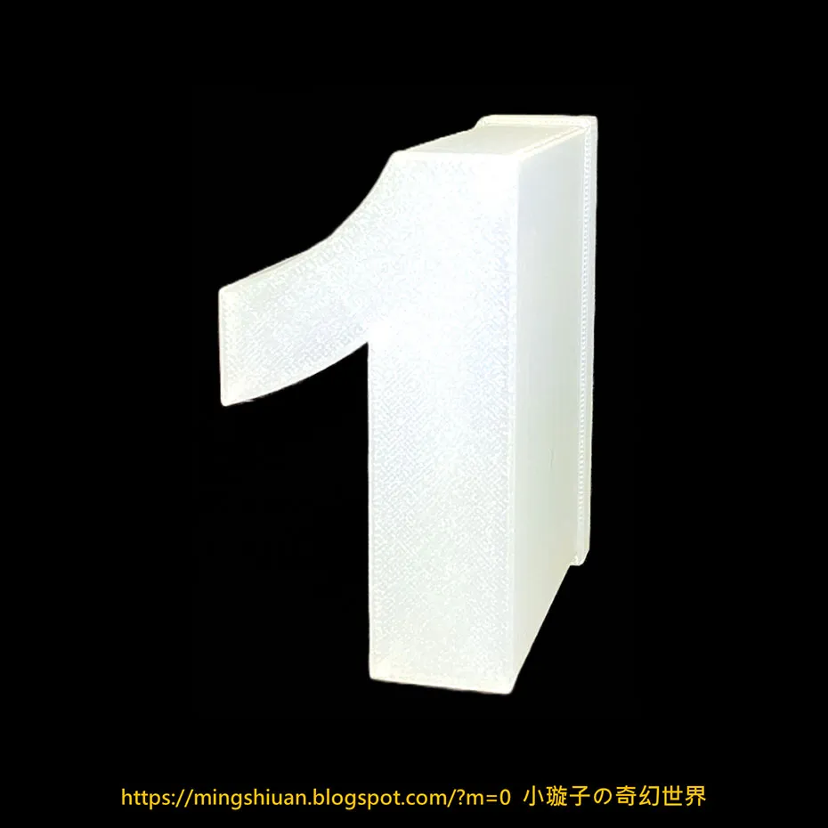 Number 1 Scrap storage box / Number light box - Free 3D Print Model ...