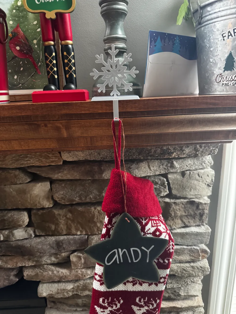 Snowflake Stocking hanger by MultiD Studio - MakerWorld