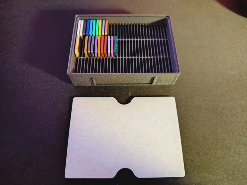 Lid for EZ Compact Stackable Filament Swatch Case by Chester3D - MakerWorld