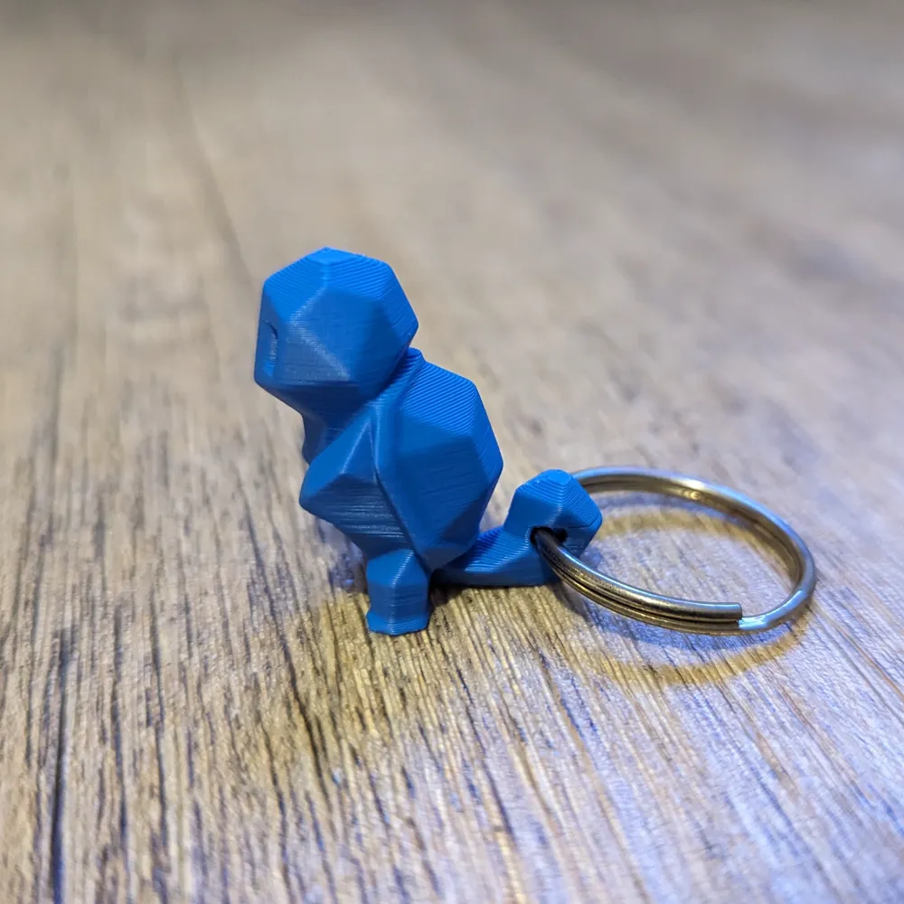 Squirtle Llavero de Baja Poli (Remix) Remezclado por tim.bey - MakerWorld