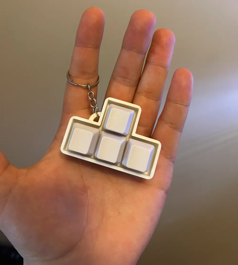 WASD Keyboard Fidget Keychain - Free 3D Print Model - MakerWorld