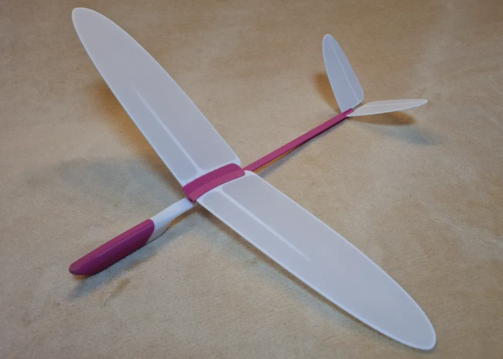 Freiflug-Segelflugmodell „WingRay“ von Arty_SC - MakerWorld