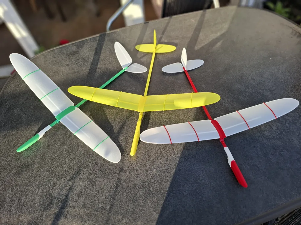 Free-flight glider "WingRay" by Arty_SC MakerWorld: Download Free 3D Models