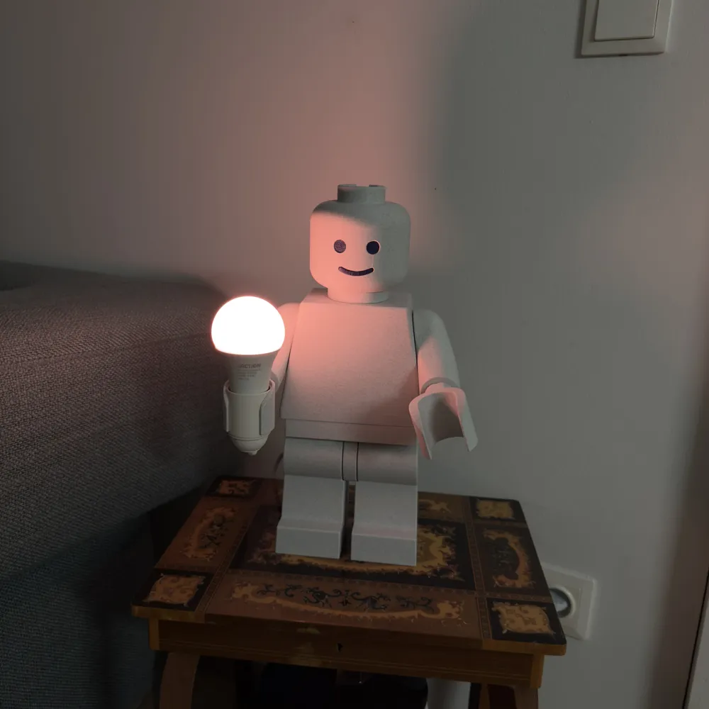 Brickman-Lamp – Modular Desk |Ambient Light Figure - Free 3D Print ...
