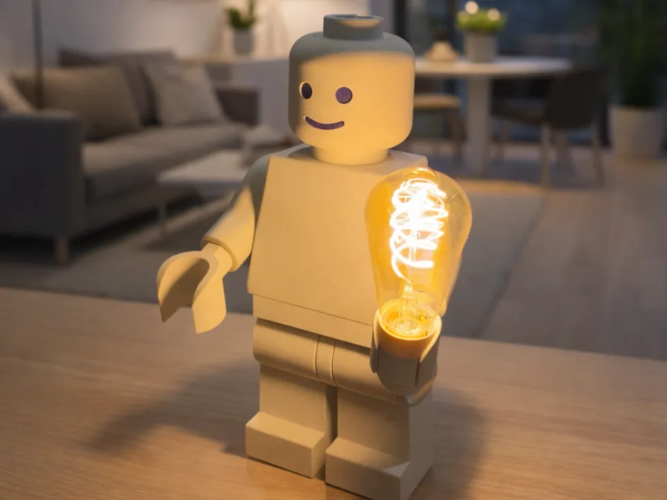 Brickman-Lamp – Modular Desk |Ambient Light Figure - Free 3D Print ...