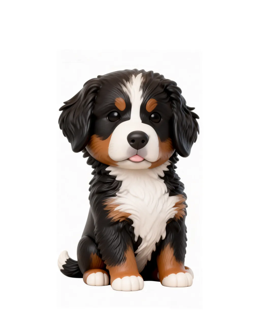 Bernese Mountain Dog Figurine – cute puppy dog toy - Free 3D Print ...