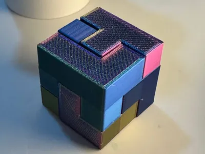 6 Piece Cubic Puzzle (3x3 blocks) by CezarJonT - MakerWorld