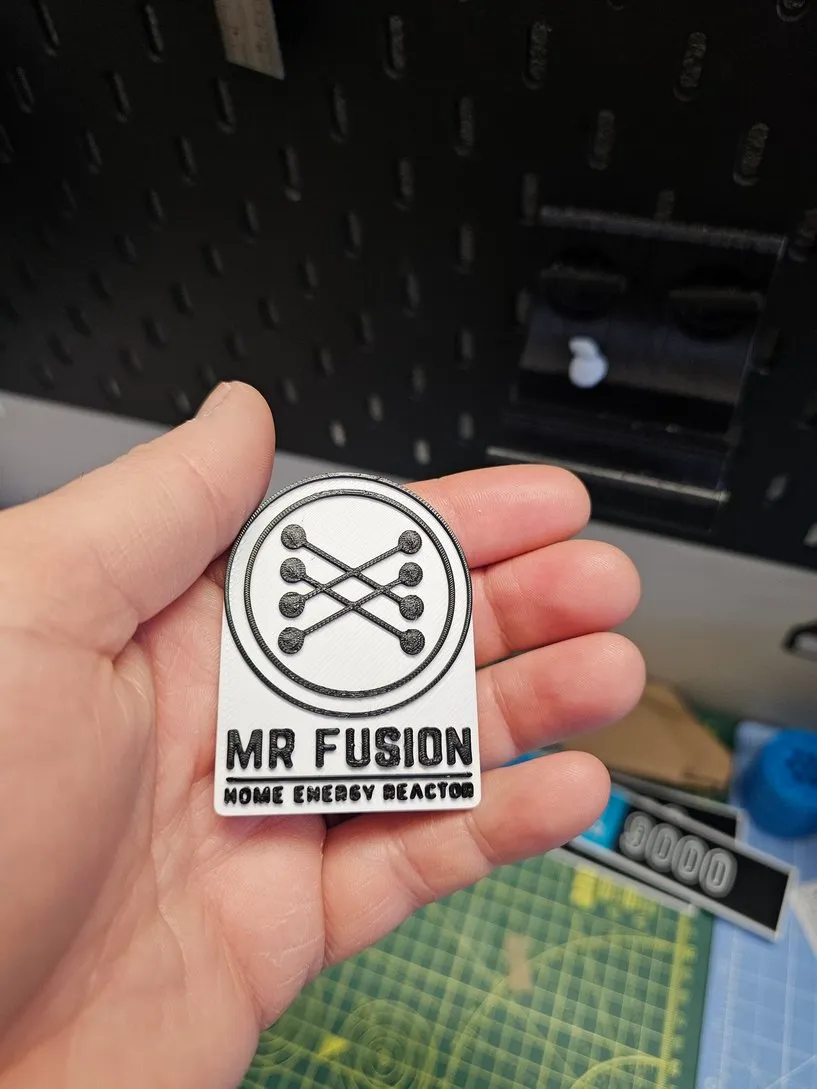 Mr Fusion logo Back to the Future 2 by thisnoise - MakerWorld