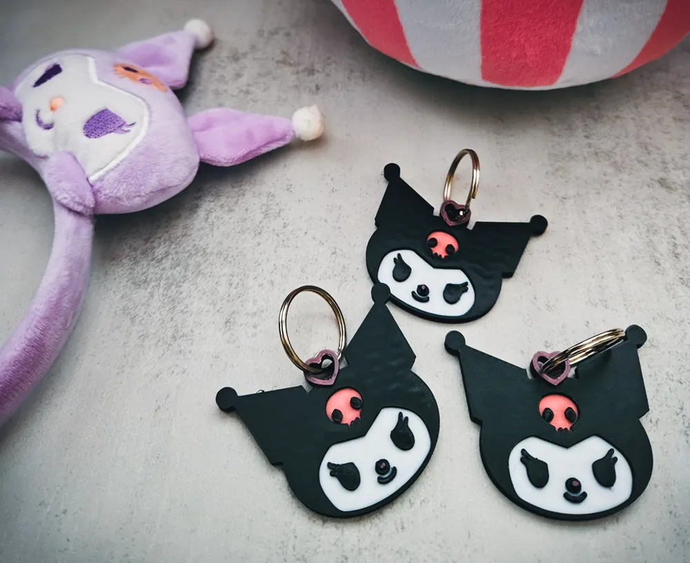 Kuromi Keychain E-Z Print w/AMS by calsynergy - MakerWorld