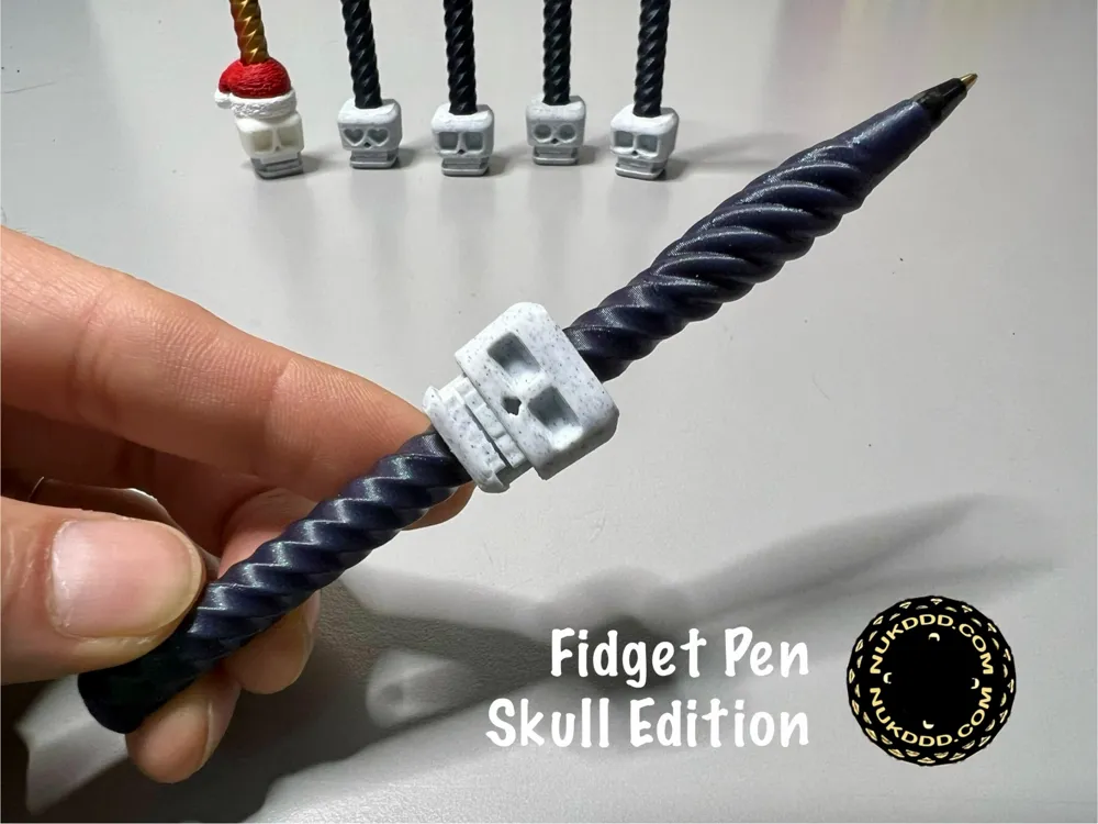 Fidget Pen with Cap by NUKDDD MakerWorld: Download Free 3D Models