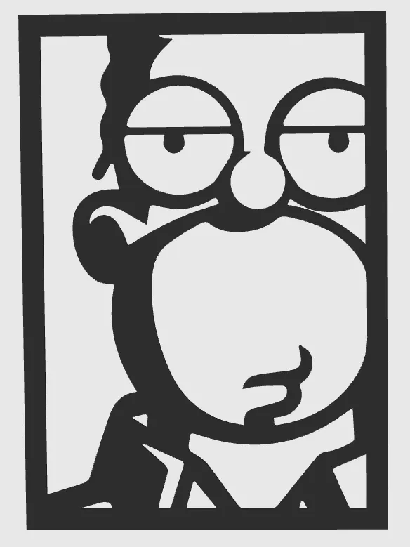 Portrait 2D Simpsons by Besouille88 - MakerWorld