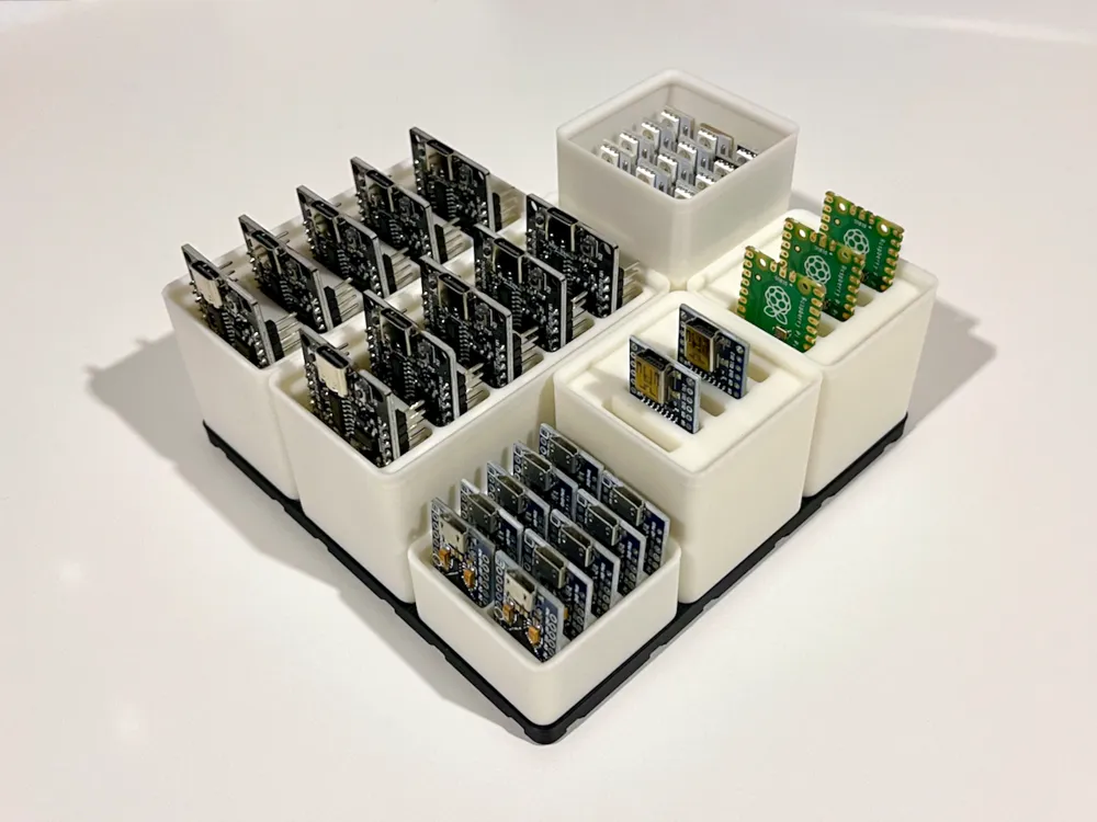 Gridfinity - 8-channel WS2812 RGB Storage (15x) by Toby - MakerWorld