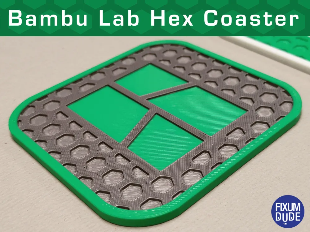 Bambu Lab Hex Coaster by Fixumdude - MakerWorld