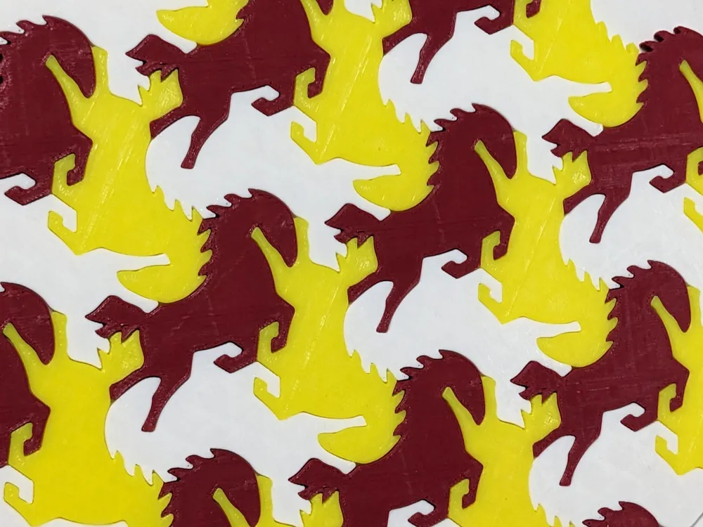 Tessellation: Horses - Free 3D Print Model - MakerWorld