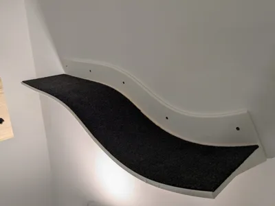 Cat wavy shelf by cassiolandim - MakerWorld