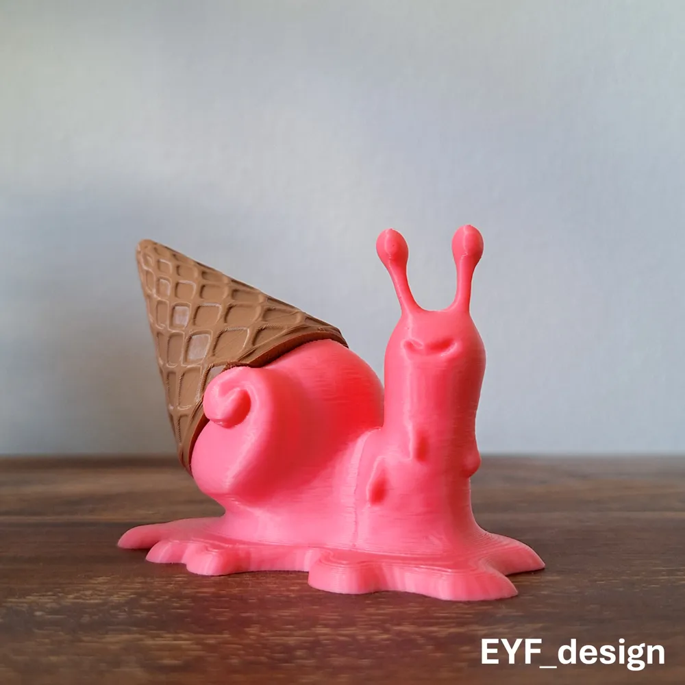 Snail Ice Cream Cone Figure by Eyf_design MakerWorld: Download Free 3D ...