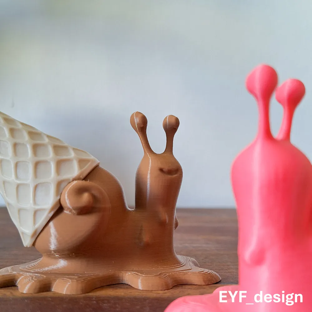 Snail Ice Cream Cone Figure by Eyf_design MakerWorld: Download Free 3D ...