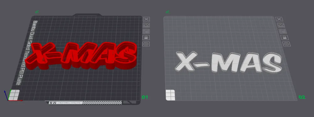 X-MAS Led sign by Teemo3D - MakerWorld