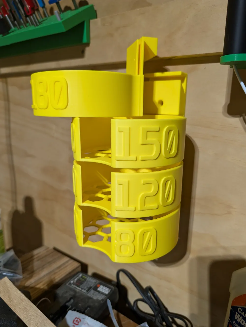 French Cleat Sanding Disc Organizer - 125mm (5") Remixed by AdHominem ...