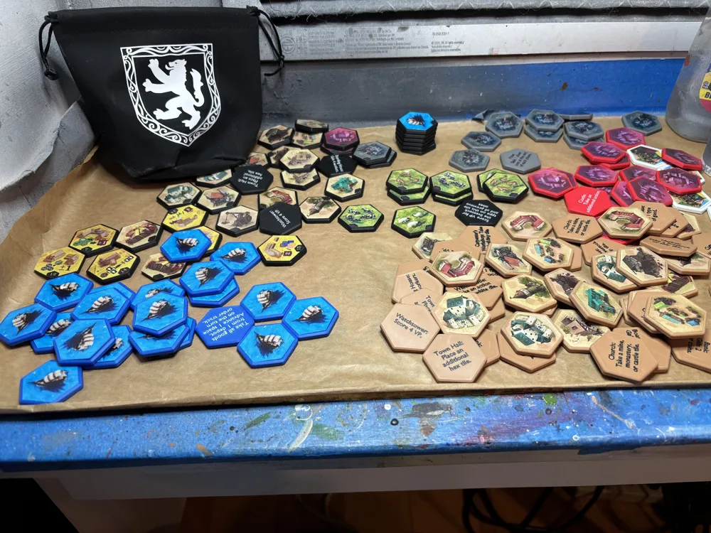 Castles of Burgundy SE - Acrylic tiles - Free 3D Print Model - MakerWorld