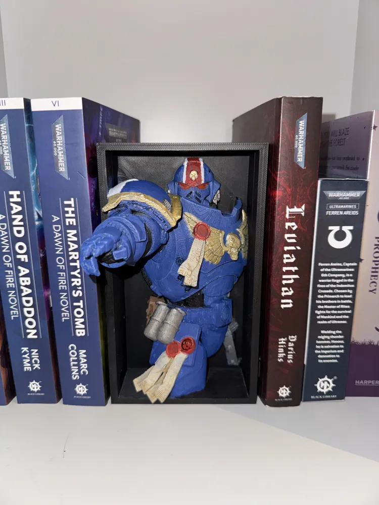 40k Space marine Book nook. - Free 3D Print Model - MakerWorld