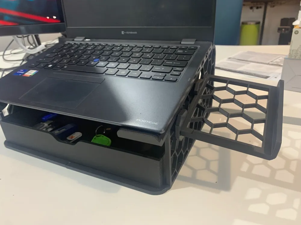 Side Shelf for Laptop Stand RIGHT Side - Hex Shelf Remixed by DM_Aus ...