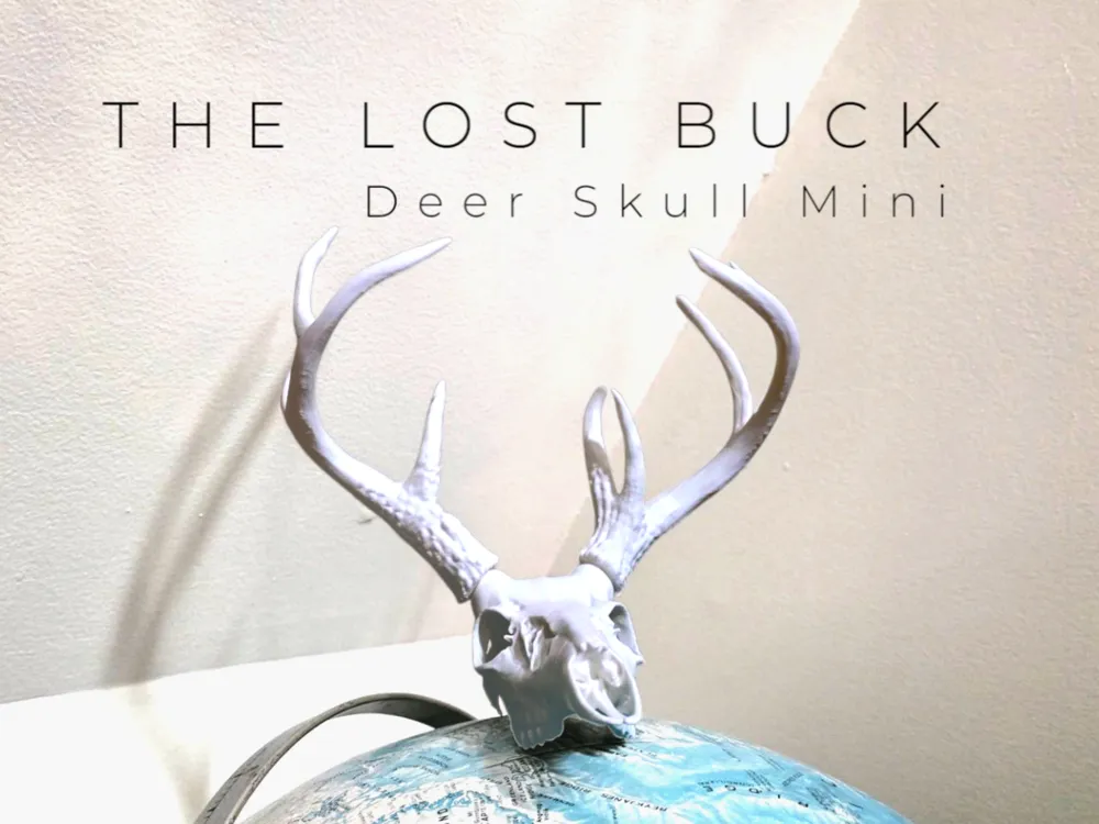 The Lost Buck - Deer Skull Mini by DTM247 MakerWorld: Download Free 3D Models