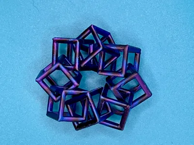Cube loop fidget by Purple Pterodactyl - MakerWorld