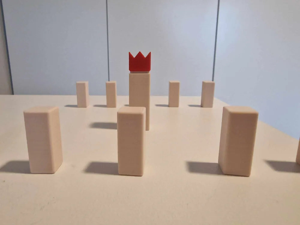 Miniature kubb (indoor table game) by Jiwestam - MakerWorld