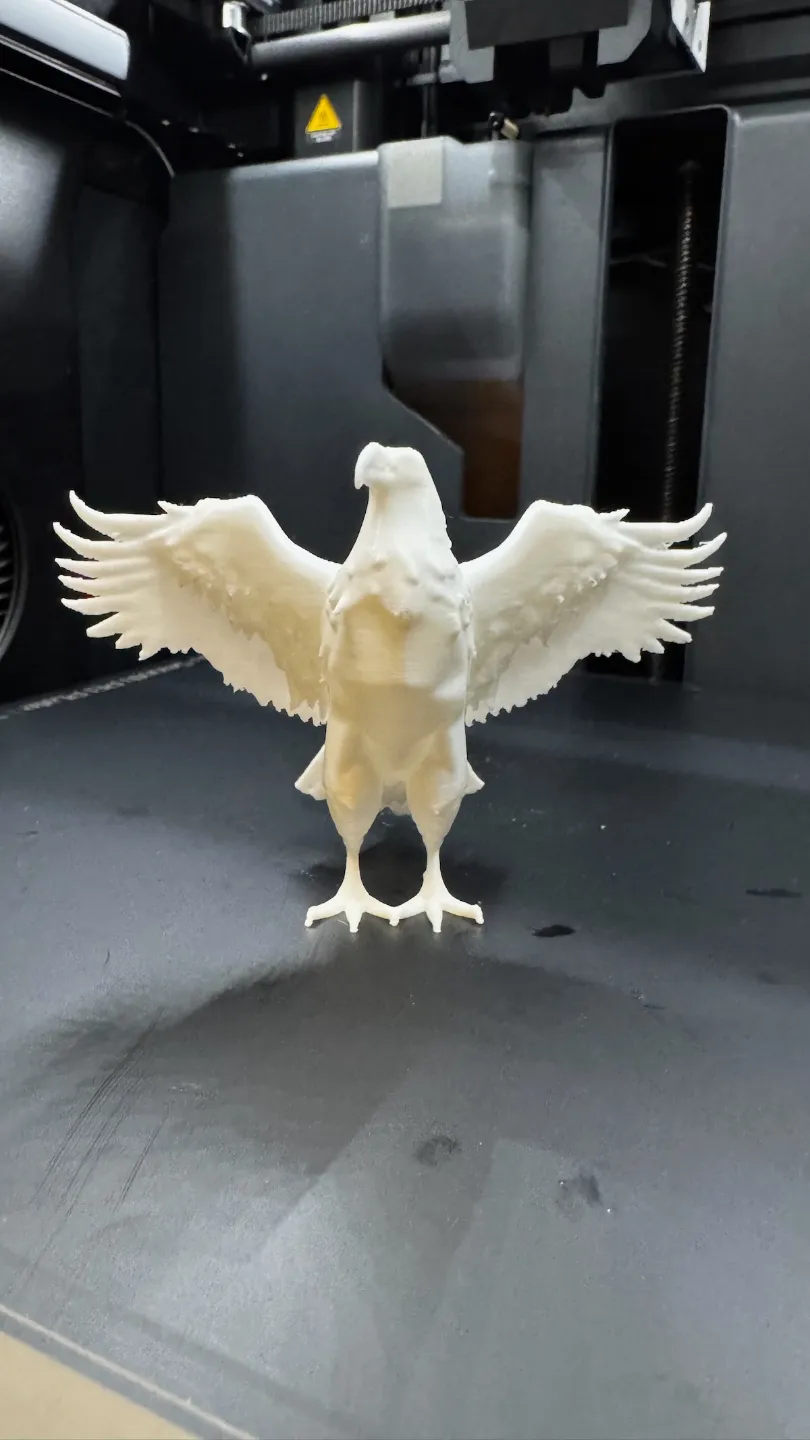 Standing eagle figure, 100mm width by pablodesign - MakerWorld