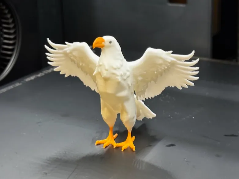 Standing eagle figure, 100mm width by pablodesign - MakerWorld