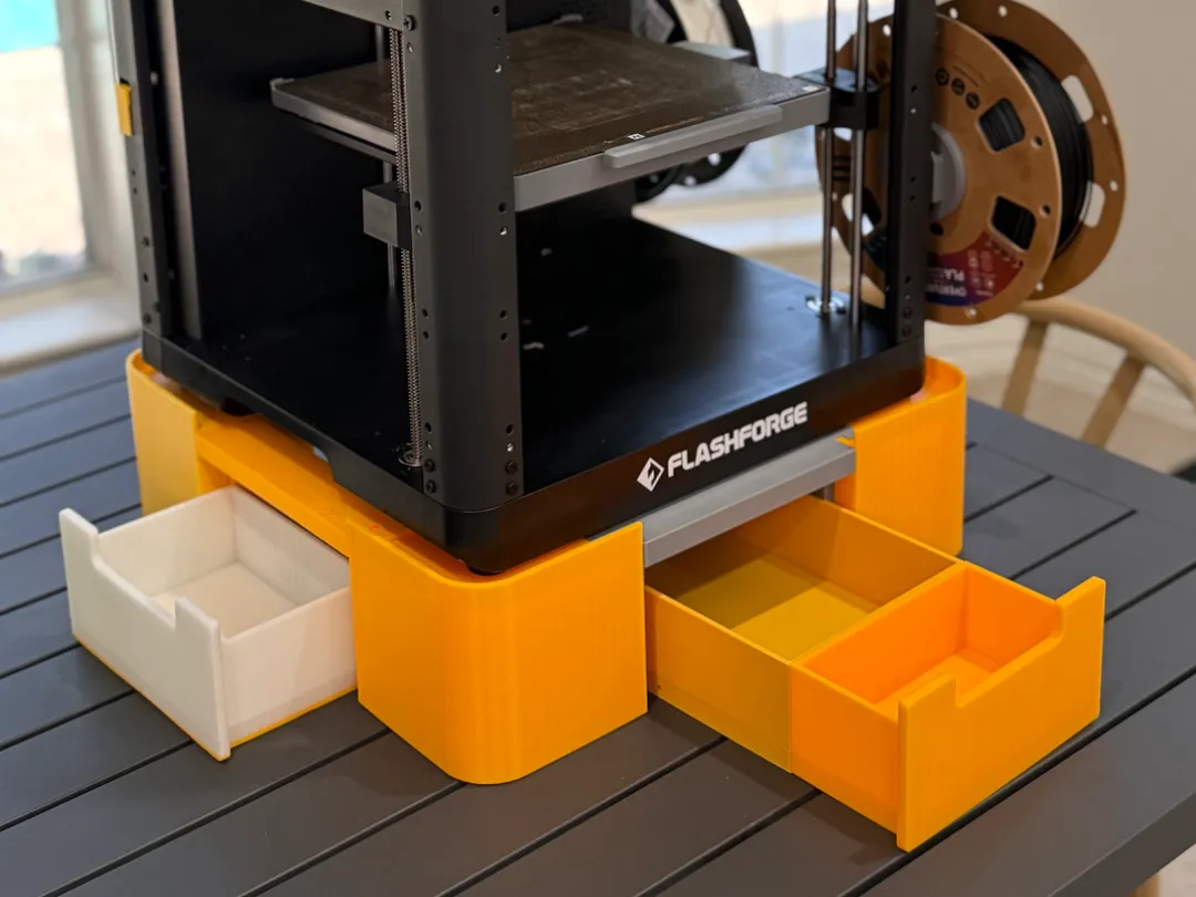 AD5X Riser, Drawer (updated with longer connector) - Free 3D Print ...