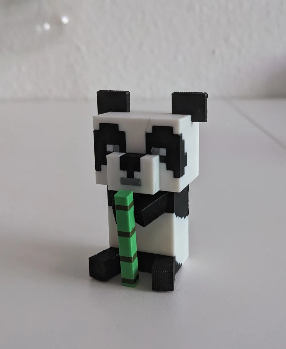 Minecraft Baby Panda with Bamboo by AtzeDiggiBro - MakerWorld