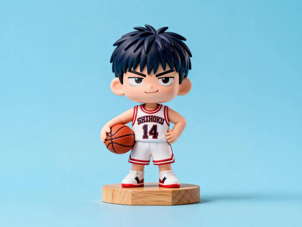 Kaede Rukawa - Slam Dunk Anime Chibi Figure Periférico - Juguete para ...