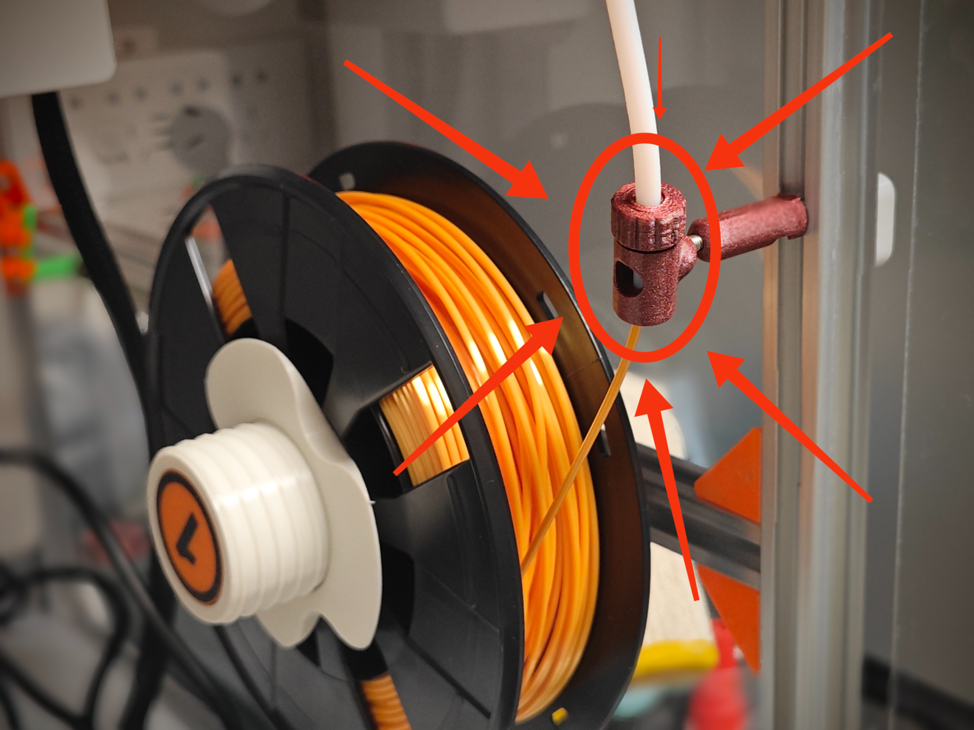 Universal feed fairleader with PTFE tube fitting by zjoycelee ...