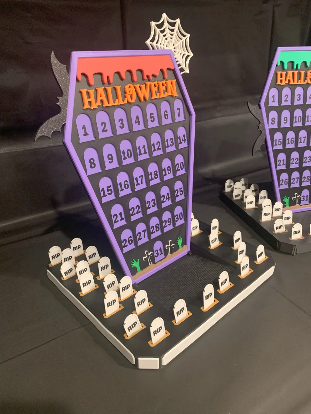 Halloween Countdown Calendar by wuboo MakerWorld: Download Free 3D Models